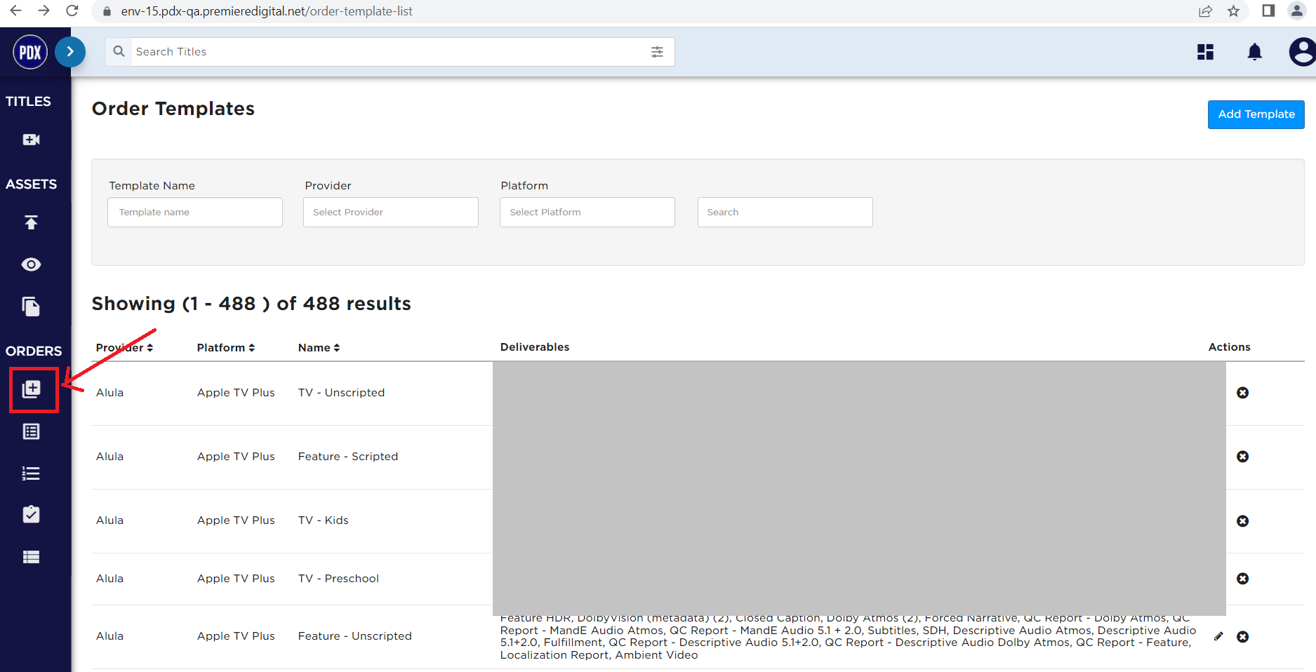 How to Apply Order Templates to an Order – PDX