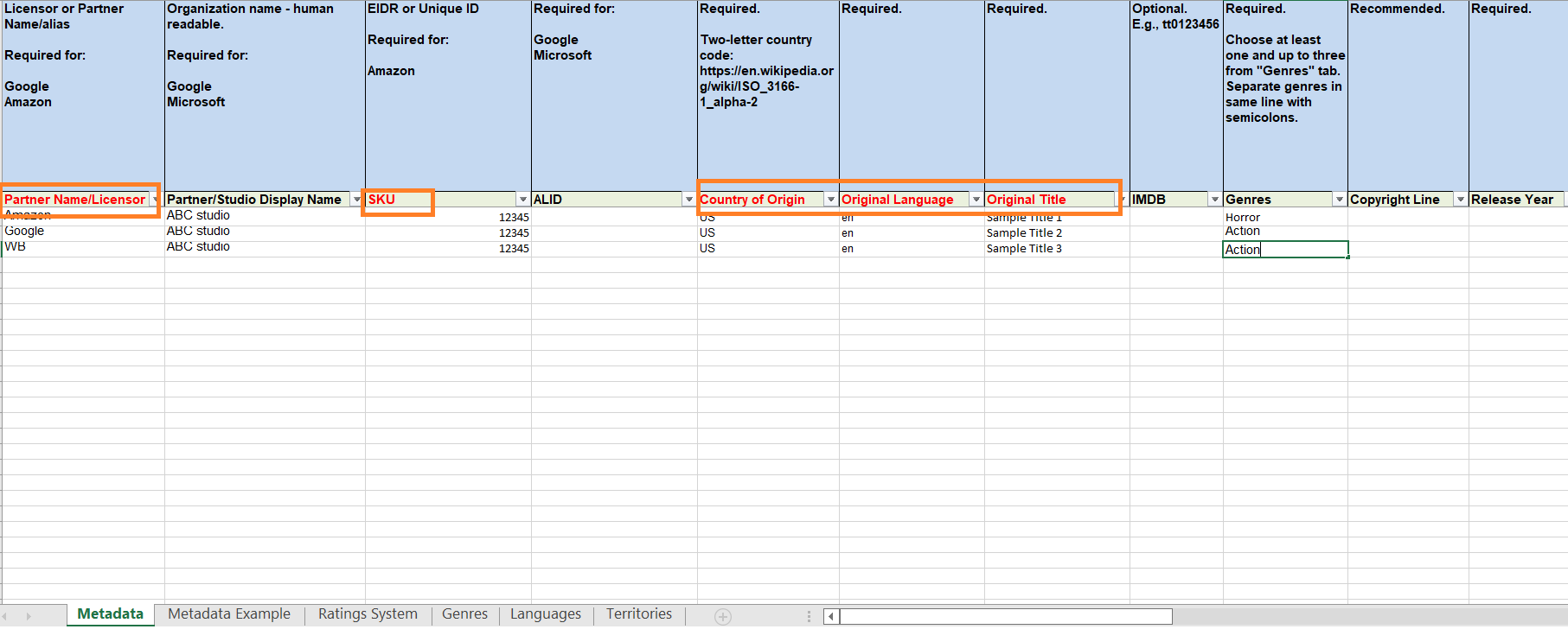 How to Create a Feature Title via Spreadsheet Upload – PDX
